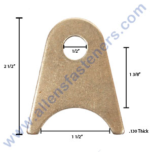 TUBE TAB WITH 1/2 HOLE