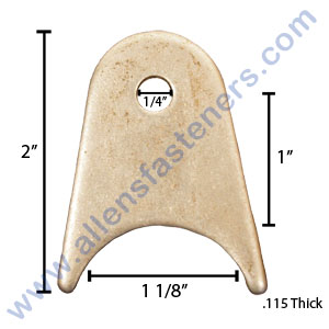 TUBE TAB WITH 1/4 HOLE