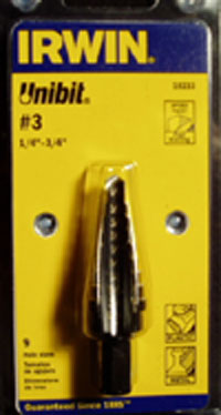 IRWIN/UNIBIT STEP DRILLS #3