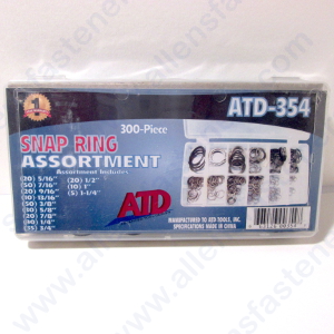 300 PIECE EXTERNAL SNAP RING ASSORTMENT