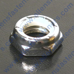 CHROME THIN NYLOC NUT